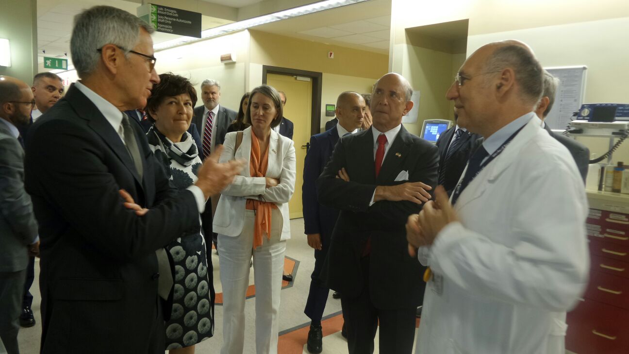 U.S. Ambassador visits ISMETT - Ismett IRCCS Ismett IRCCS